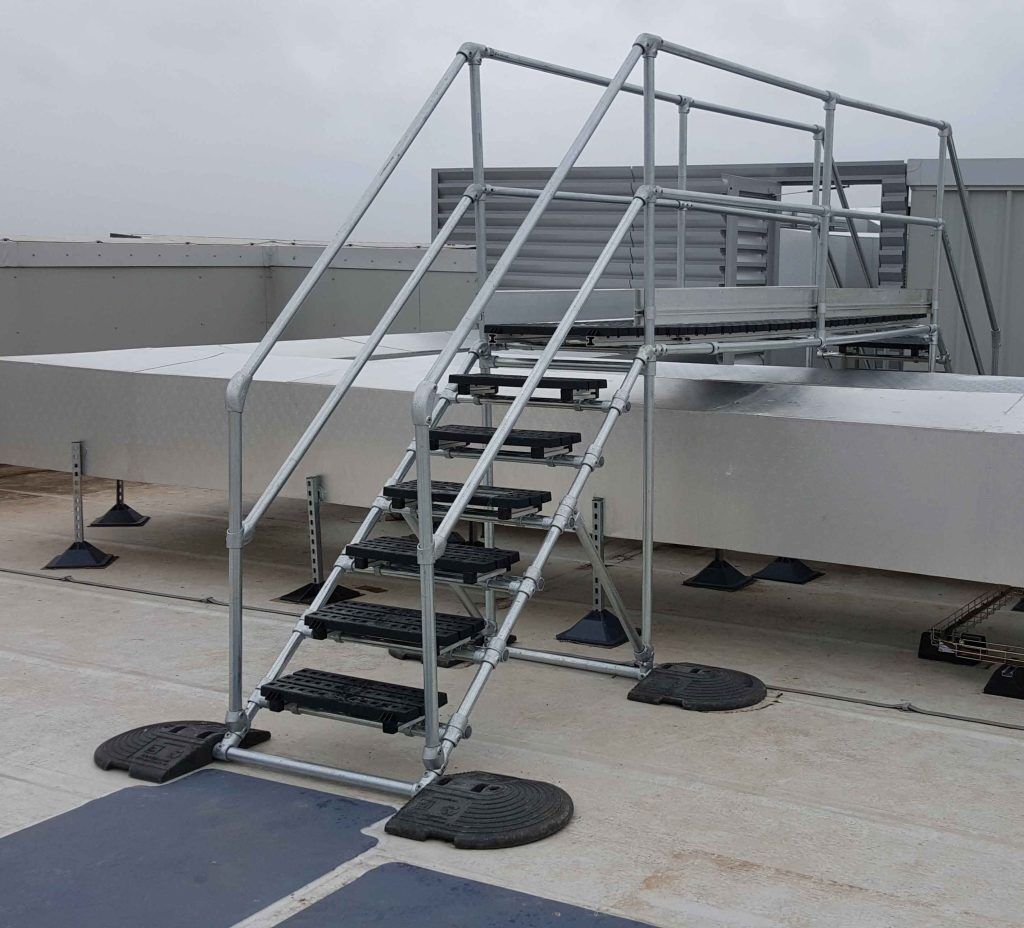 Modular Roof Step-Over Platforms for Safe Roof Access
